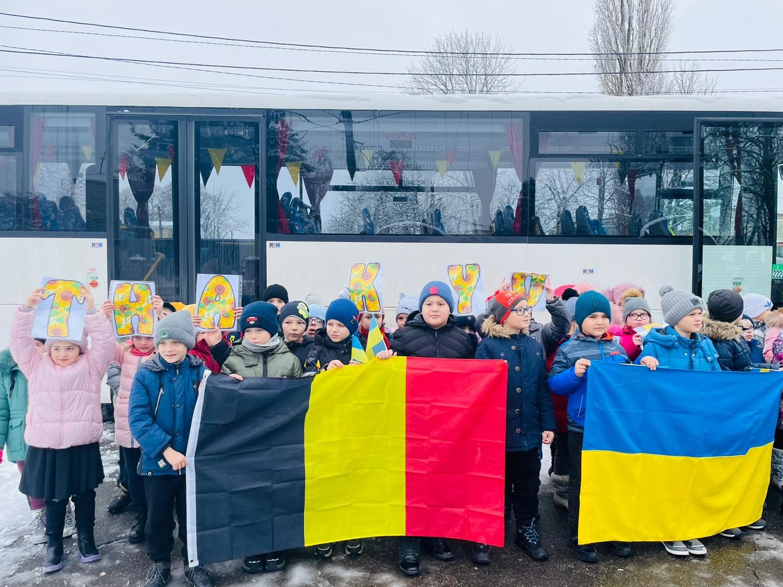 School bus bought with money raised by BSB students arrives in Ukraine ...